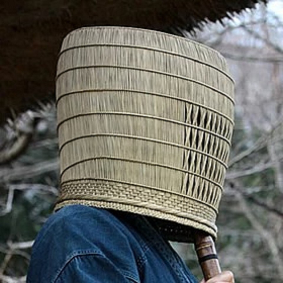 Komusougasa Samurai Monk Bamboo Hat Japanese Edo Style Made in Japan ...