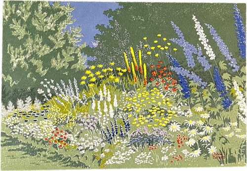 Cutting Garden, Anne Kilham, Rockport, Maine, vintage postcard | eBay