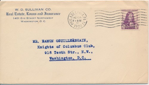 #724 William Penn W.D. Sullivan Co. Real Estate Washington DC First Day ...