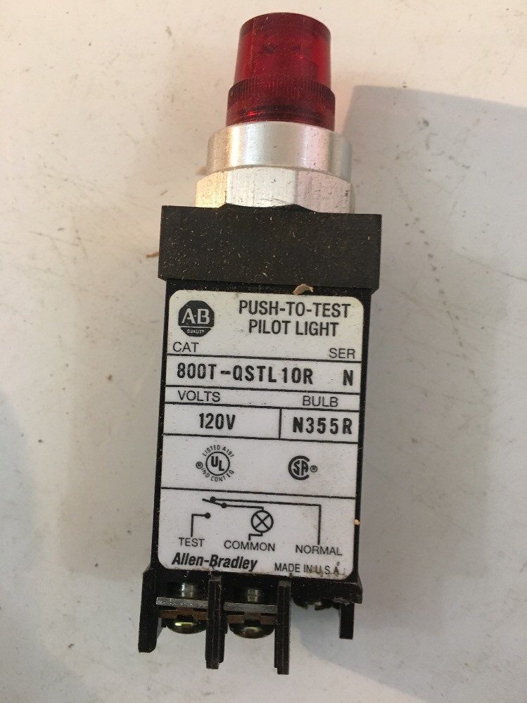 New Allen Bradley 800TQSTL10R 800T 120V Red Pilot Light SHIPS FREE☆ | eBay