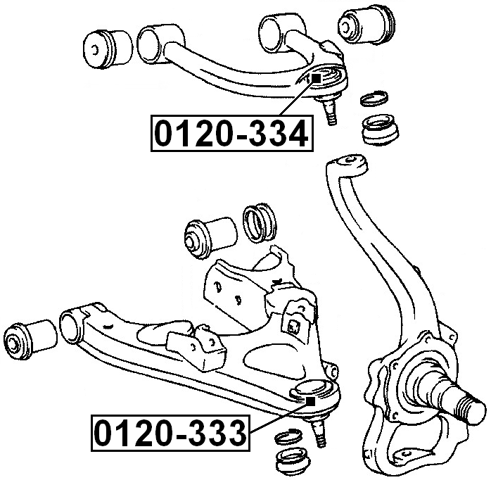 BALL JOINT FRONT UPPER ARM For Toyota Land CRUISER 100 1998-2007 OEM ...