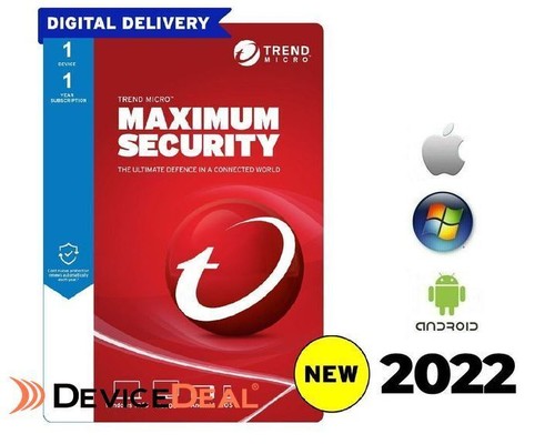 Trend Micro Maximum Security 2025 - 1 Year 1 Device for PC, Mac ...
