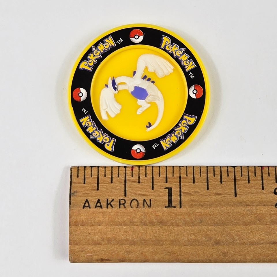 Lugia Pokémon 2000 Nintendo Pokemon The Movie Yellow Promo Coin Vintage ...