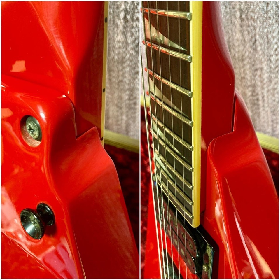 Edwards / ESP King V Flying V Model Red 3.6kg Locking Tremolo Used | eBay