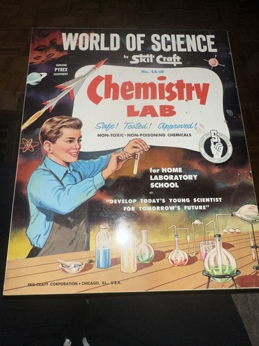 Vintage 1960s SkilCraft World Of Science Chemistry Lab Set Displays ...
