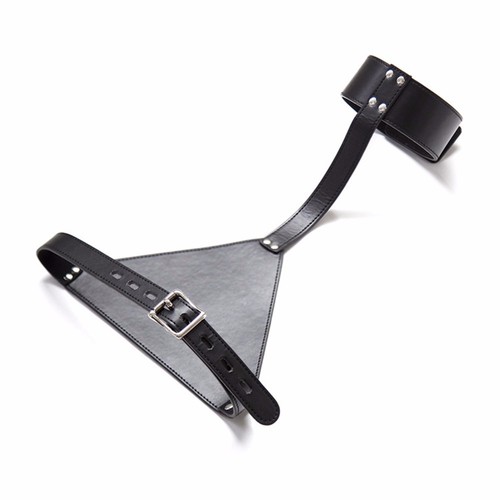 BDSM Triangle bondage leather handcuff arm Fetish adjustable 50 shades ...