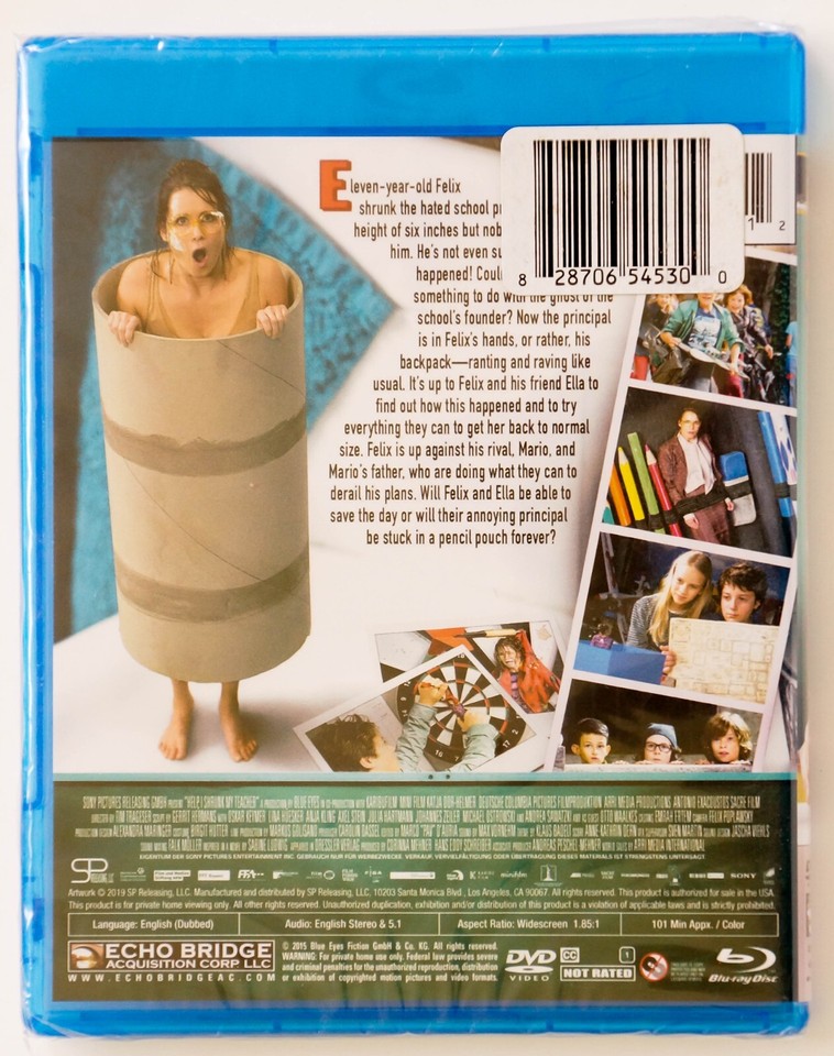 Help, I Shrunk My Teacher Blu-ray & DVD, Anja Kling,2019 Echo Bridge ...