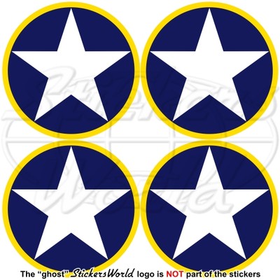 United States USAAF '42-'43 Aircraft Roundel USAF NAVY WW2 Decal 50mm ...