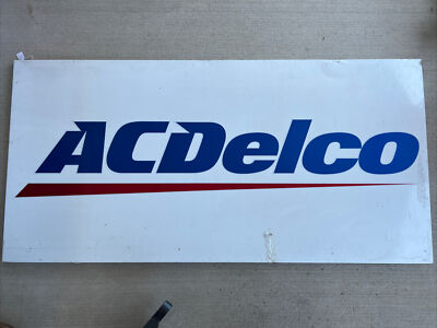 ACDELCO Metal Dealer Sign 70”x34” - NOS with Plastic Still On Sign | eBay