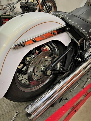 Harley Softail 2005 - 2006 FLSTN BLACK ACORN brass Rear Fender Strut ...