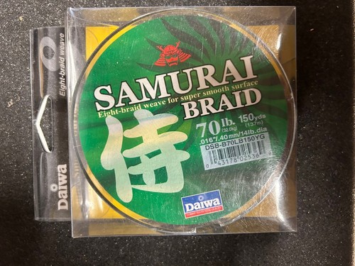 Daiwa Samurai Braid “Low Vis Green” 70lb Test. | eBay