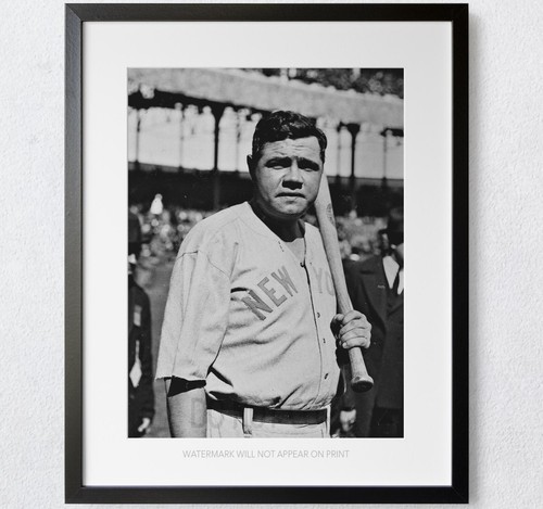 Babe Ruth 1920s New York Yankees Baseball MLB Premium Art Print | eBay