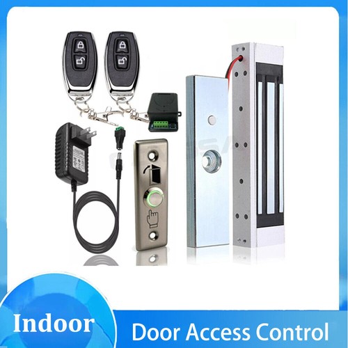 Kit Door Access Control System Electric Magnetic Lock 2 Wireless Remote ...