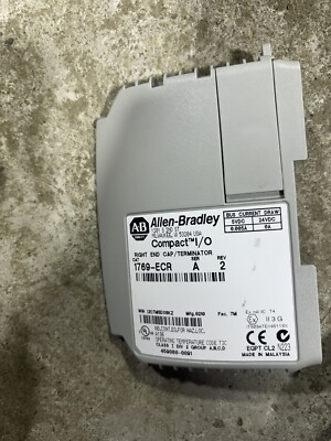 Allen Bradley 1769-ECR Ser. A CompactLogix Compact I/O Right End Cap ...