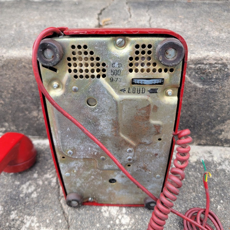 Vintage Red Rotary Telephone Western Electric Bell System Batman ...