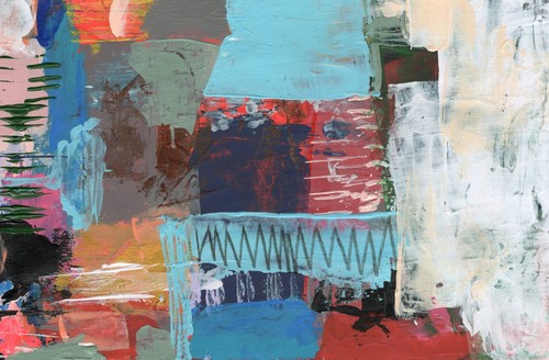 (#64 of 125) Untitled Original Artist Index Card Painting (Signed ACEO ...