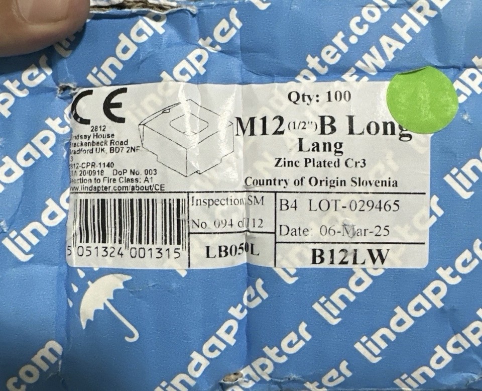 Lindapter M12 Type B Girder Clamps Structural Steel Beam Connectors 200 ...
