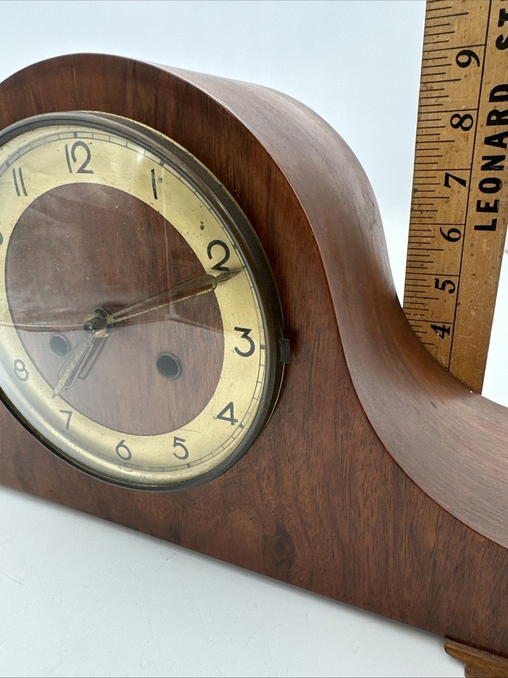 Vintage Working Cuckoo Clock Mantle Wood Case Made in Germany Pendulum ...