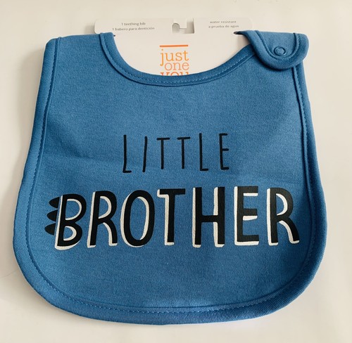Baby Boys Little Brother Blue Bib - Just One You Made by Carter's | eBay