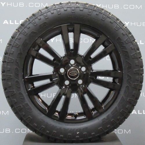 GENUINE LAND ROVER DISCOVERY 4 19INCH BLACK ALLOY WHEELS+GOODYEAR ...