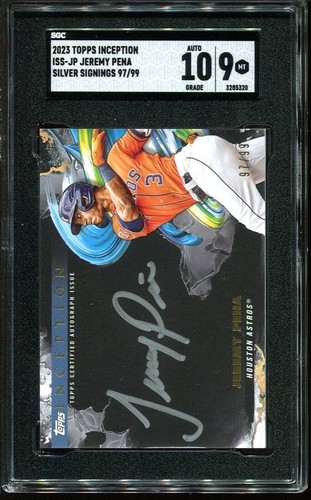 2023 Topps Inception - Silver Signings Jeremy Pena #ISS-JP /99 (AU) for ...