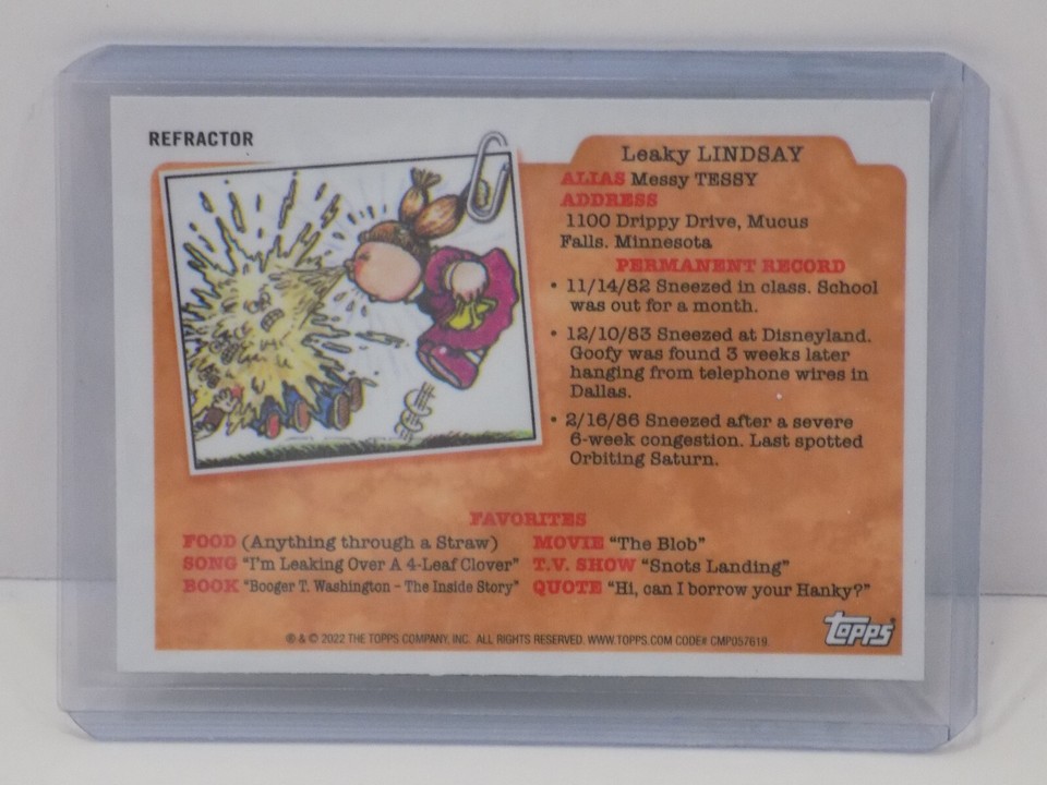 LUKE PUKE 2022 Garbage Pail Kids GPK Chrome Series 5 REFRACTOR #170b ...