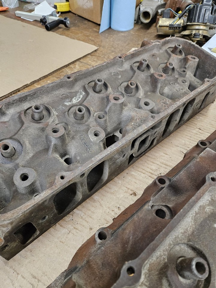 1969 Big Block Chevy BBC 396 427 Rectangle Port Heads 3919840 840 D-4-8 ...