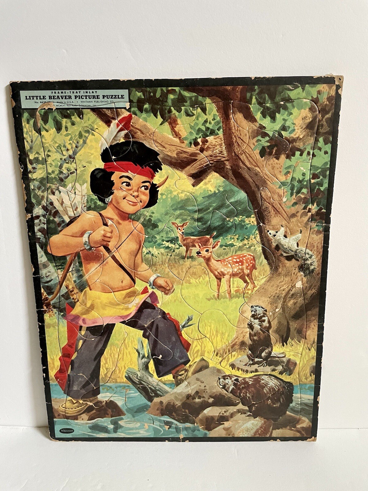 Vintage 1956 Red Ryder Little Beaver Picture Puzzle Frame-Tray Inlay ...