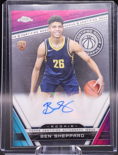 2023-24 Topps Chrome - Ben Sheppard Certified Rookie Autographs #CRA ...