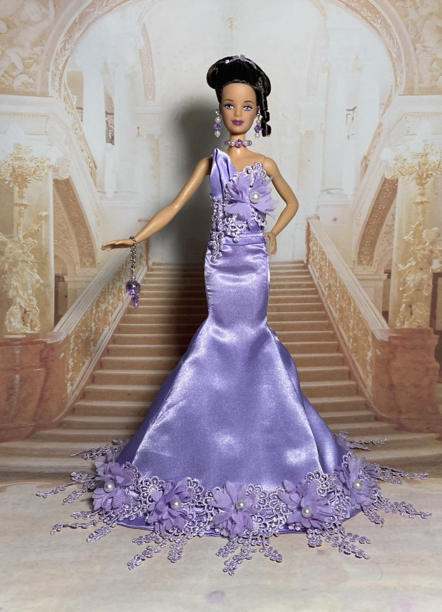 OOAK CUSTOM MODEL BARBIE MISS LAVISH LINDA BY INTERNATIONAL PAGEANT ...