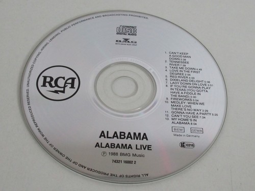 ALABAMA/ALABAMA LIVE(RCA/BMG 74321 16002 2) CD ALBUM | eBay