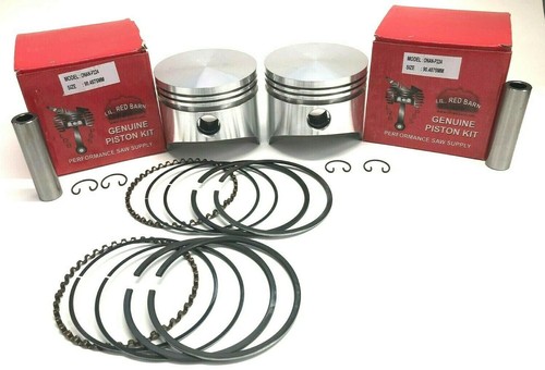 2 NEW PISTON & RINGS KITS, FITS ONAN ENGINES STANDARD BORE P224, NH ...