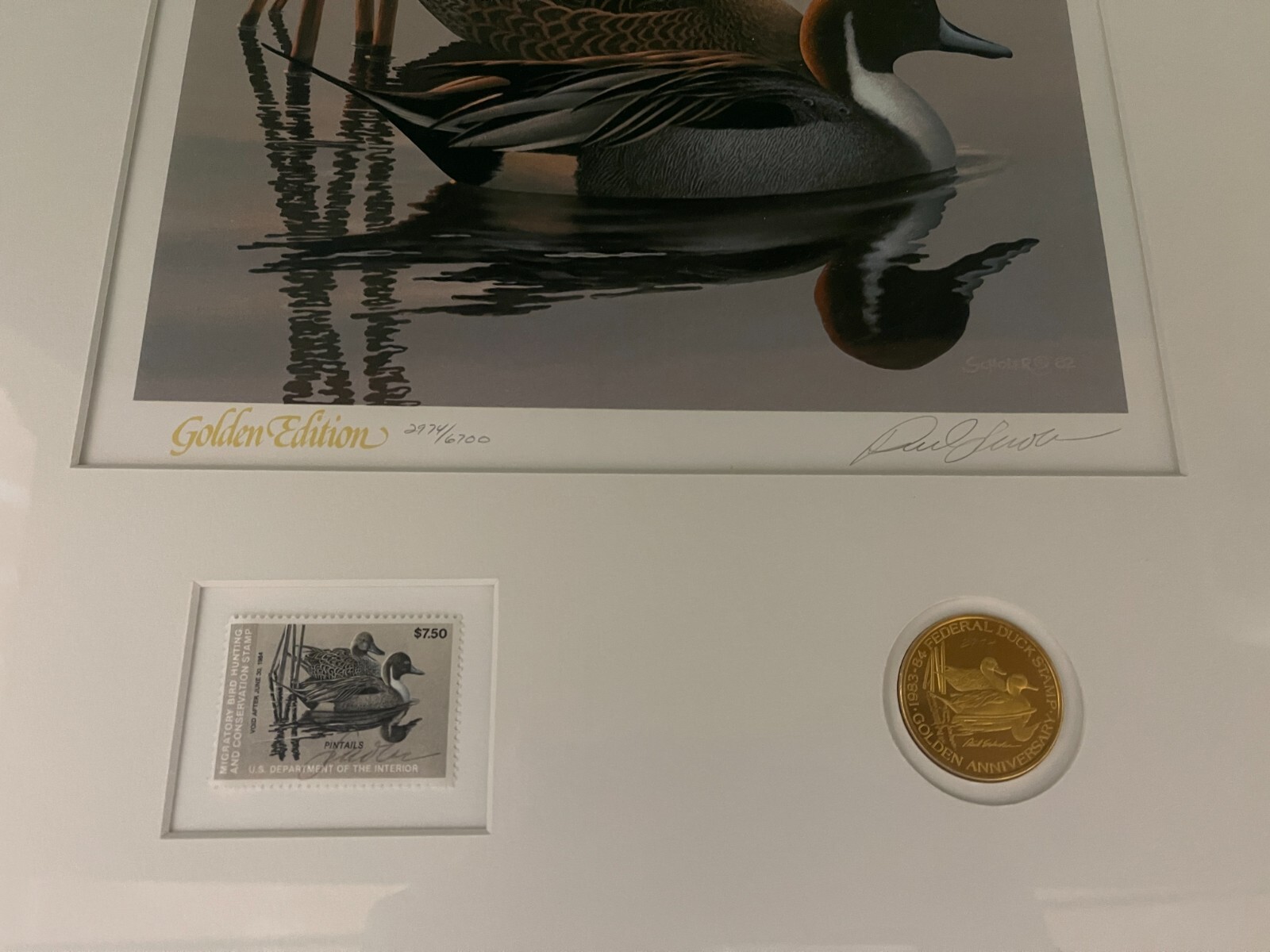 1983 RW50 Federal Duck Stamp Print - Pintails - by Phil Scholer ...