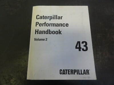 Manuals & Books - Caterpillar Performance Handbook Edition