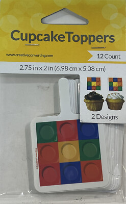 Block Party Cupcake Toppers 12 Count | eBay