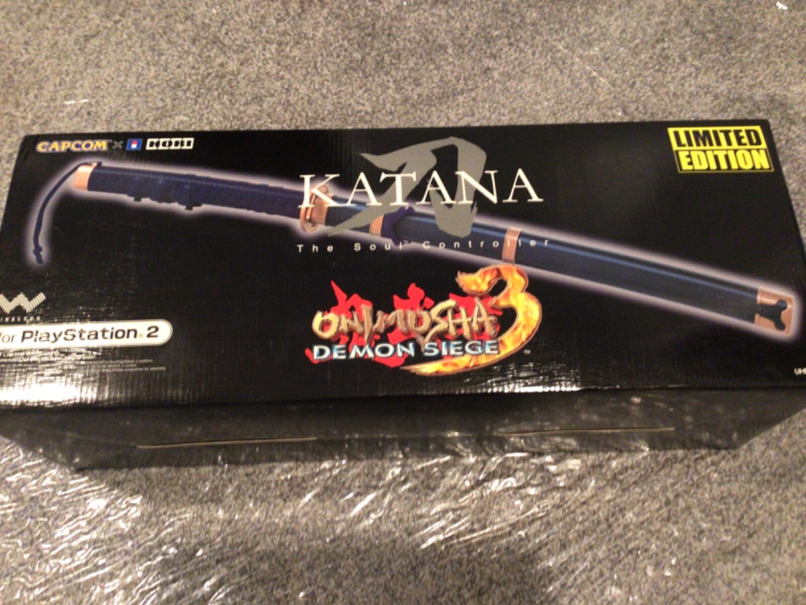 Onimusha 3 Demon Siege Soul Katana Sword Controller Playstation 2 PS2 ...