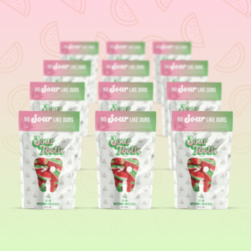 Sour Tooth Watermelon Slices: Juicy Sweet & Sour Candy Bites | eBay