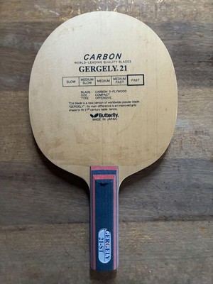 Butterfly Gergely 21 Carbon Table Tennis Blade Fast Hard Feel ...