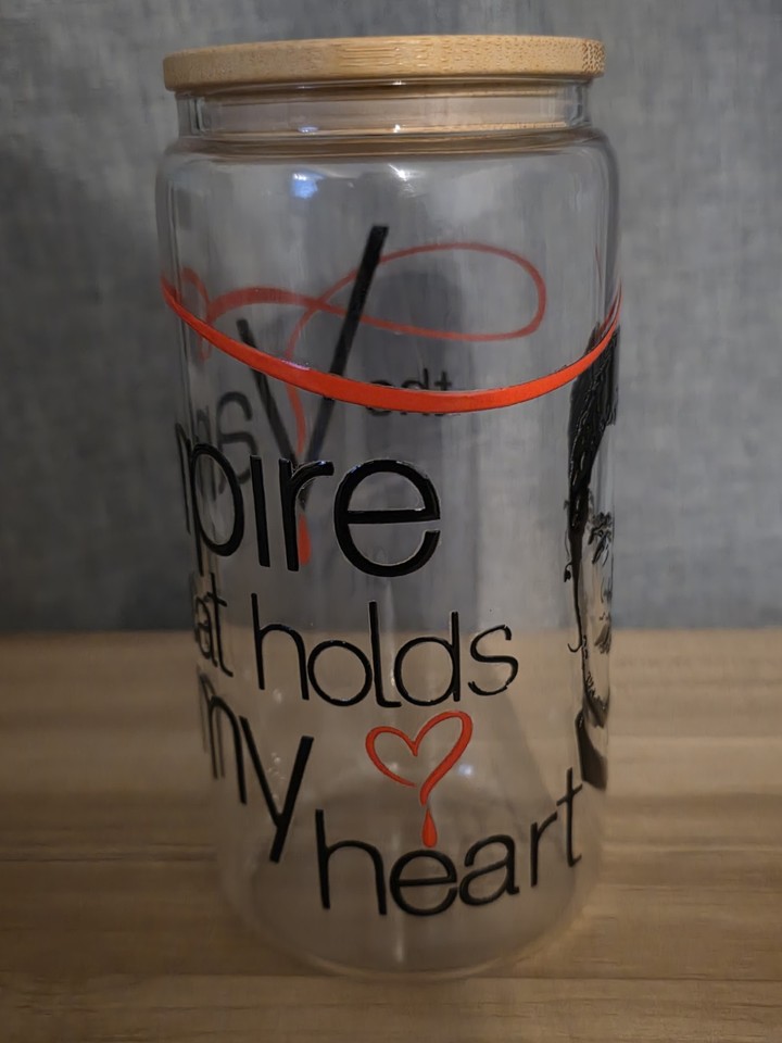 The Vampire Diaries Klaus My Favourite Vampire Glass Tumbler | eBay UK