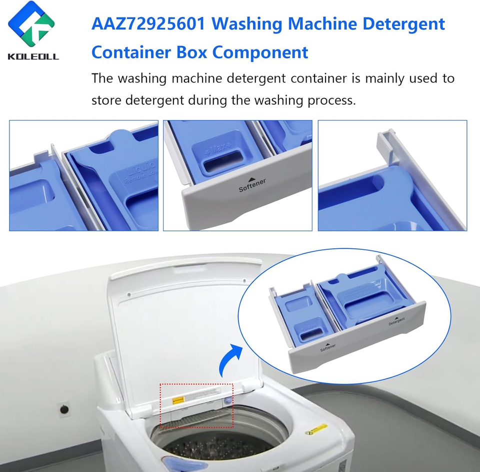 Washing machine detergent softener dispenser tray box for LG washer ...