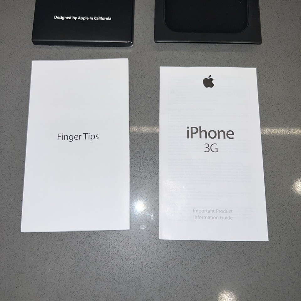 Apple Retail BOX ONLY for iPhone 3G S, Black, 32GB, MC137LL/A, A1303 ...