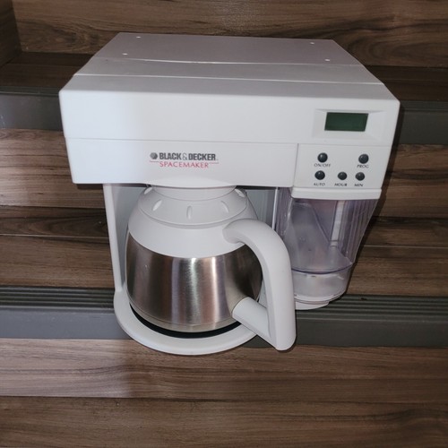 Black & Decker Spacemaker Coffee Maker White Under Cabinet Space Saver ...