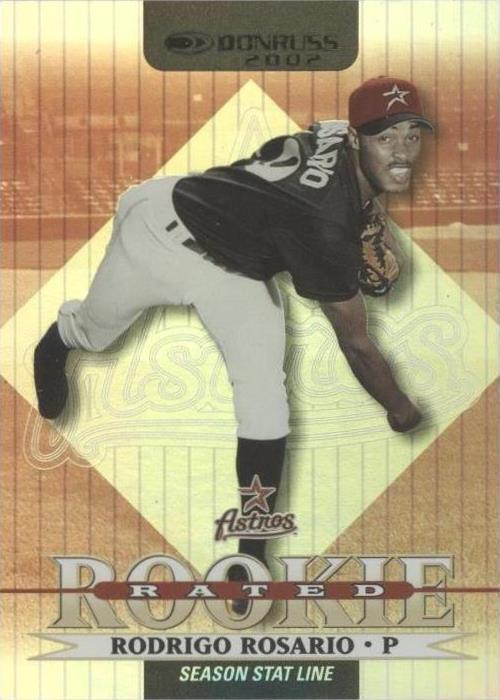 2002 Donruss - Rated Rookie Rodrigo Rosario #164 Stat Line Season /131 ...