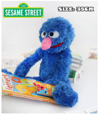 Sesame Street 35cm Grover Blue Monster Soft Stuffed Plush Doll Kid ...