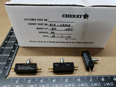 (Qty = 1) 0E1323MA (E13-23MA) Cherry, Single Pole, Metal Pushbutton ...