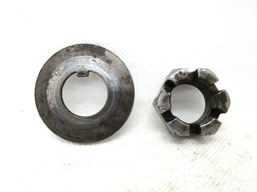65 66 CHEVROLET CAR IMPALA CAPRICE BEL AIR FRONT SPINDLE NUT AND WASHER ...