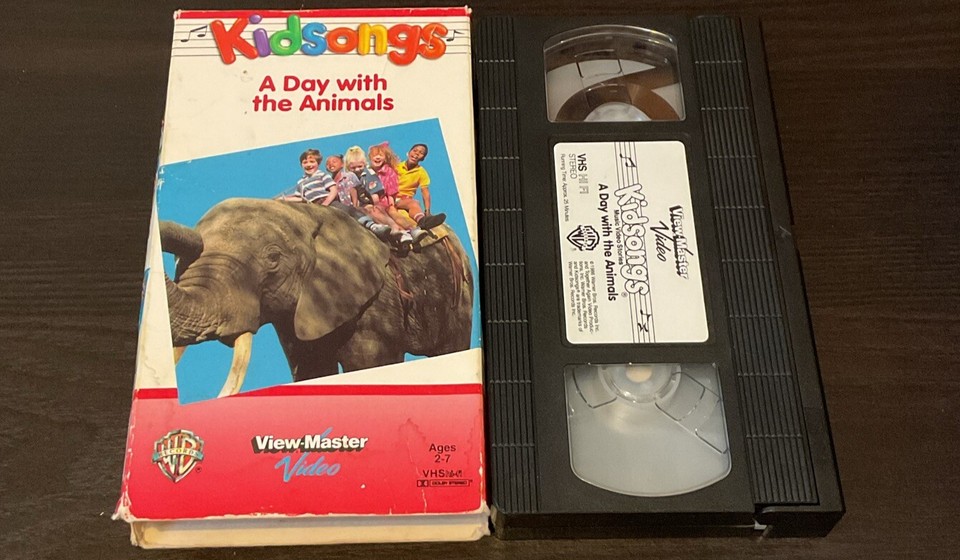 Kidsongs A Day With The Animals VHS Tape 1986 View-Master Video Kid ...