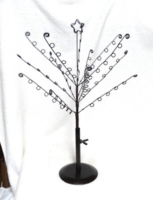 Adjustable Ornament Metal Display Tree, Dark Bronze Color-14 arms w/6 ...