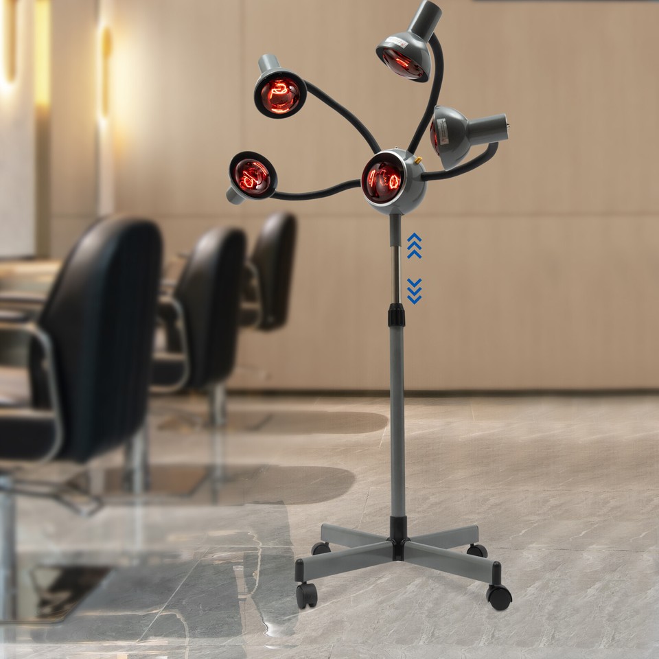 New 5 Heads Professional Infrared Hair Dryer Hair Color Processor Red ...