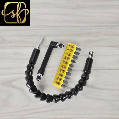 11.7In Flexible Screwdriver Bit Extension Kit - 10Pc Set with 90 ...